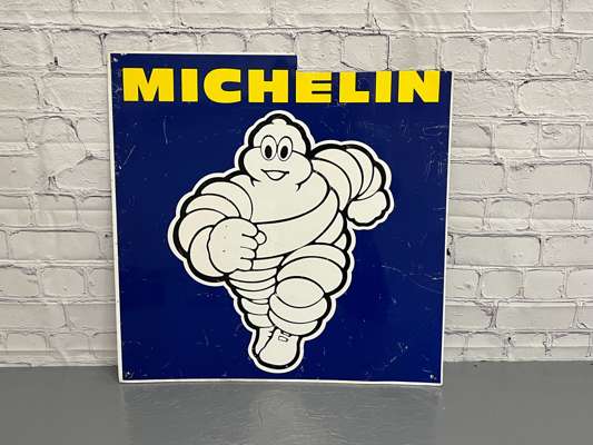 Michelin Running Man Aluminium Sign a/f | Sat 30th August Automobilia ...