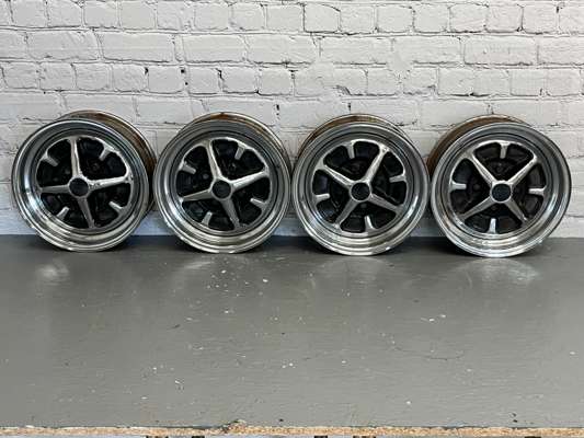 Set of Four MGB Chrome Rostyle Wheels | Sat 30th August Automobilia ...