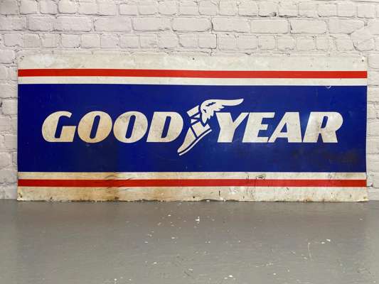 Goodyear, a late 20th century printed tin sign, | Sat 30th August ...