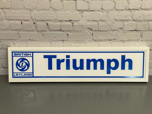 Triumph, a new light box, | Sat 30th August Automobilia | Anglia Car ...
