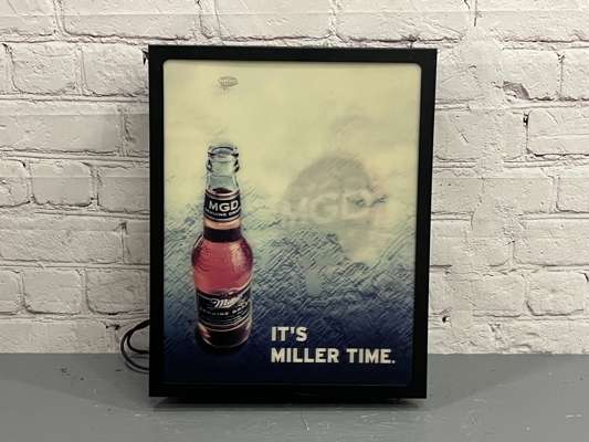 Miller Beer Holographic Illuminated Sign | Sat 1st November Automobilia ...