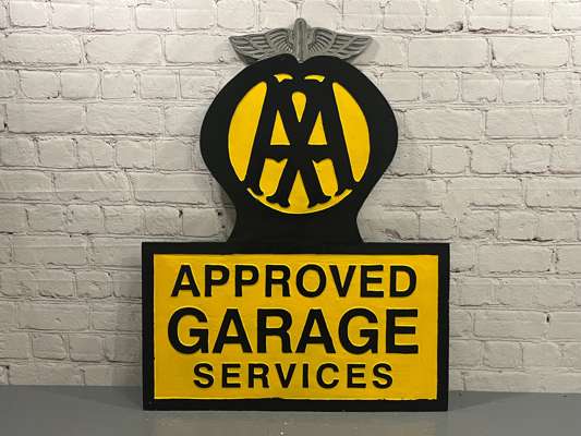 AA Approved Garage Services Large Aluminium Sign | Sat 1st November ...