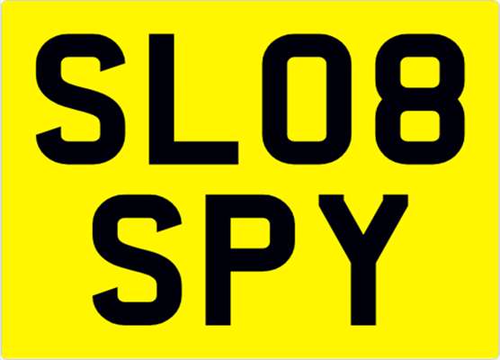SL08 SPY Registration Number | Sat 1st November Automobilia | Anglia ...