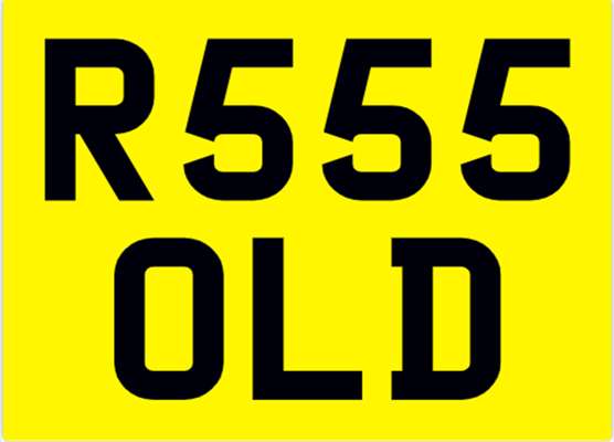 R555 OLD Registration Number | Sat 1st November Automobilia | Anglia ...