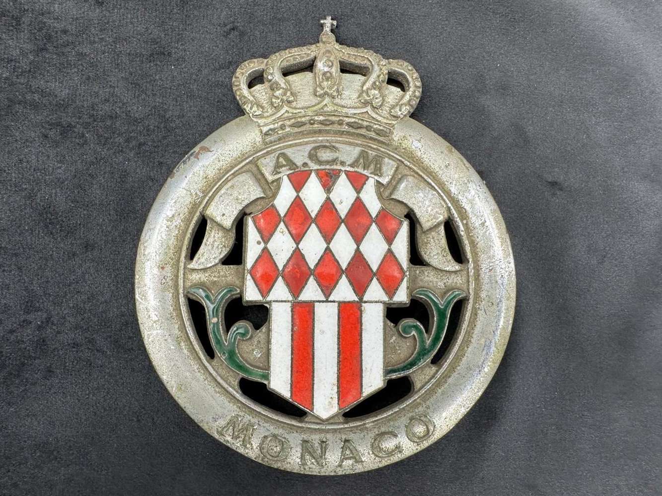 1930's ACM- Monaco members car badge, | Saturday 6th December Luxury ...