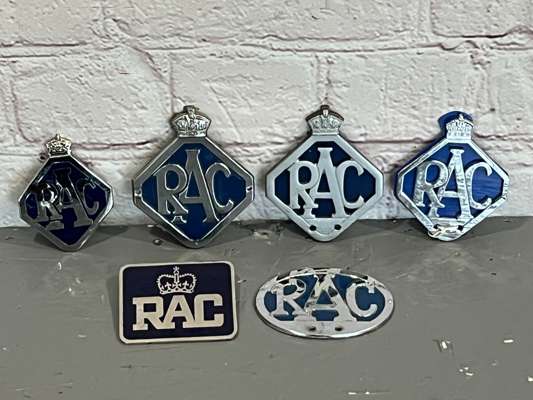 Six Commercial and Private RAC Badges | Sat 31st January Automobilia ...