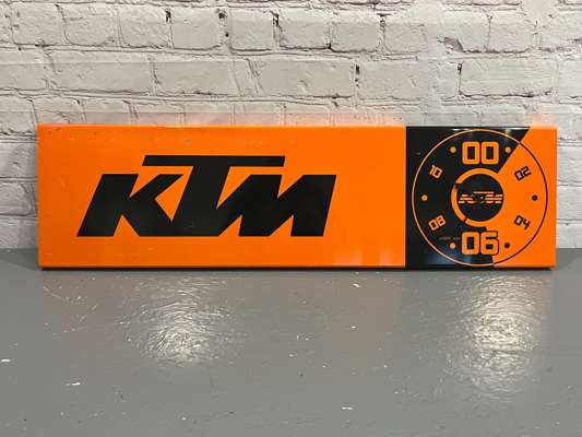 KTM Perspex Showroom Clock | Sat 31st January Automobilia | Anglia Car ...