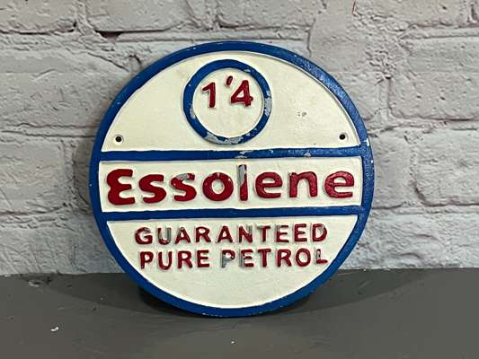 Essolene Guaranteed Pure Petrol Sign | Sat 31st January Automobilia ...
