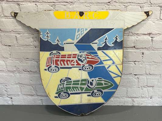 BARC Brooklands Enamel Emblem Sign | Sat 31st January Automobilia ...