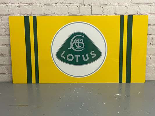 Lotus Emblem Modern Metal Sign | Sat 31st January Automobilia | Anglia ...