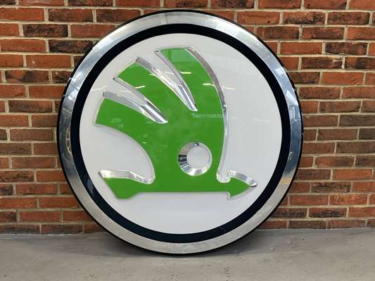 Large Skoda Emblem Dealership Illuminated Sign | Sat 31st January ...